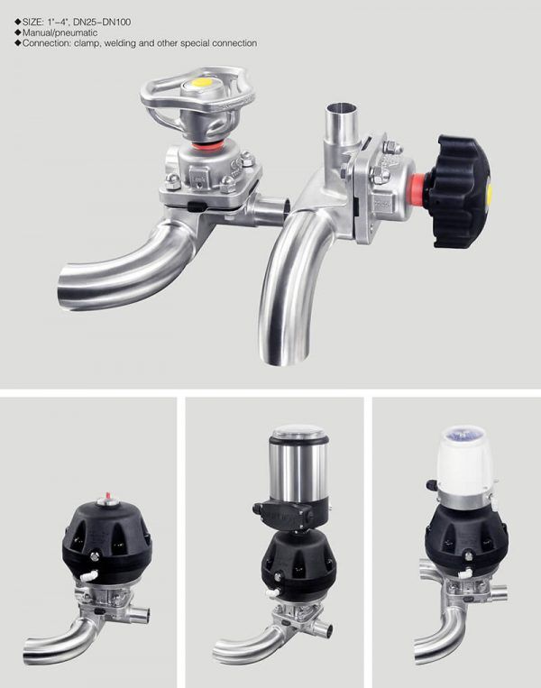 Sanitary 3-way Diaphragm Valve – Donjoy Technology CO.,LTD